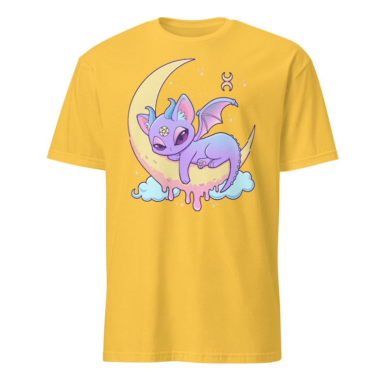 Pastel Goth Cat Shirt Harajuku Whimsigothic Yami Kawaii Cat T-shirt ...