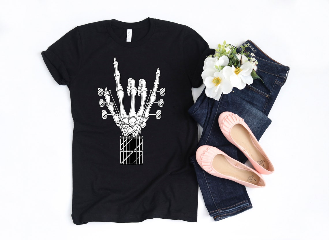 Rock Roll Skeleton / Rocking Hand / Sign of Horns / Rock and - Etsy