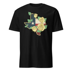 Yellow Rose of Texas Shirt Women Texas Flag Shirt for Proud Texan Shirt ...
