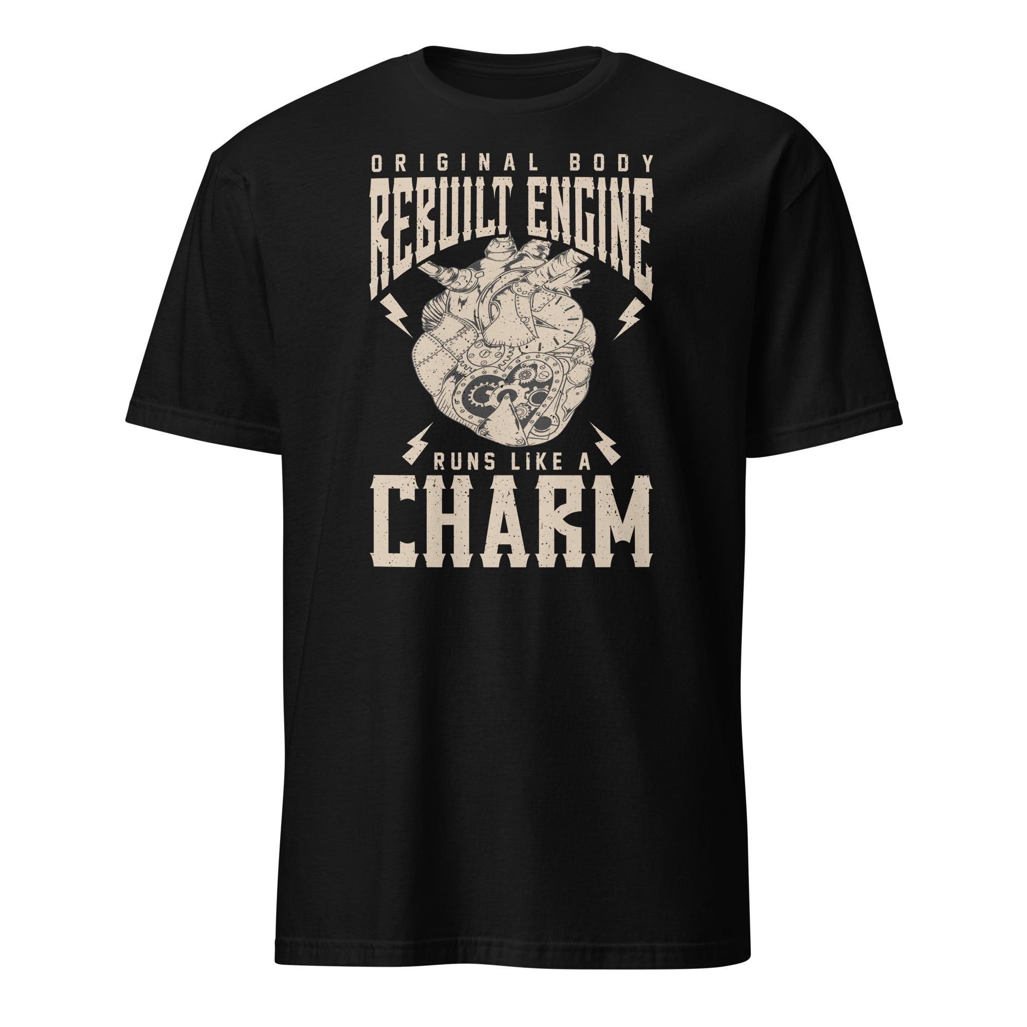 Open Heart Surgery Shirt Rebuilt Engine Heart Bypass T-shirt Get Well ...