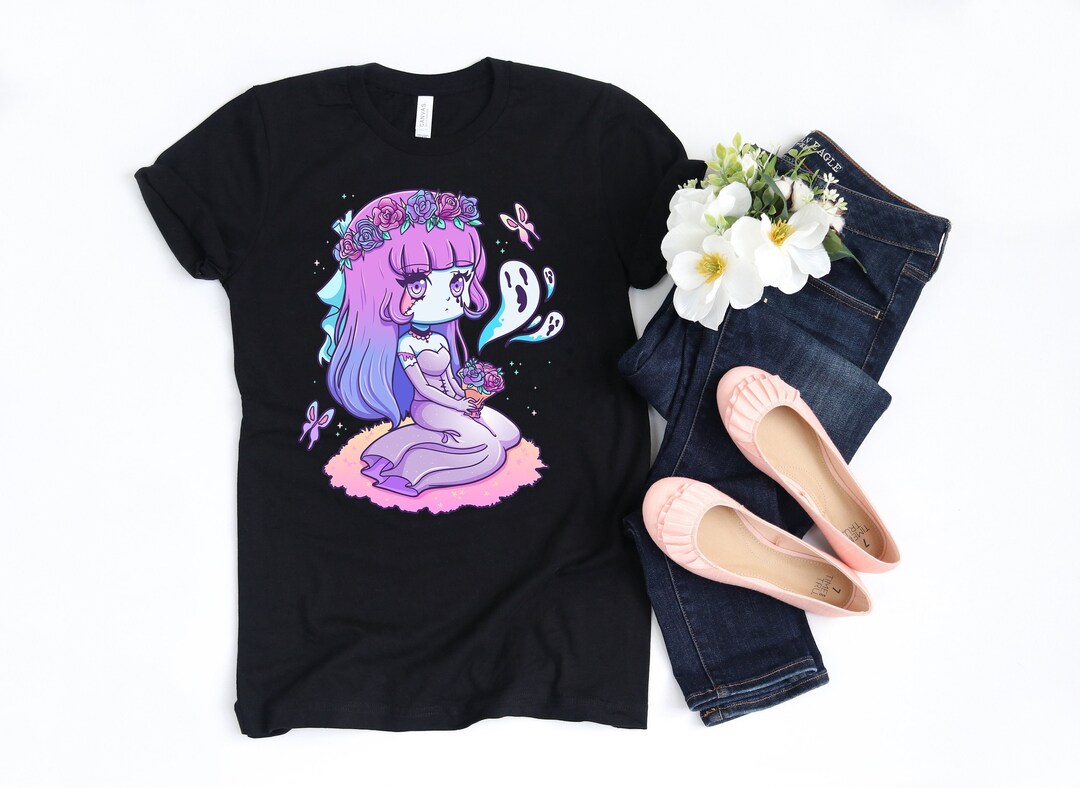 Aesthetic Pastel Goth Menhera Bride, Creepy Cute Witchy Bride Nu Goth ...