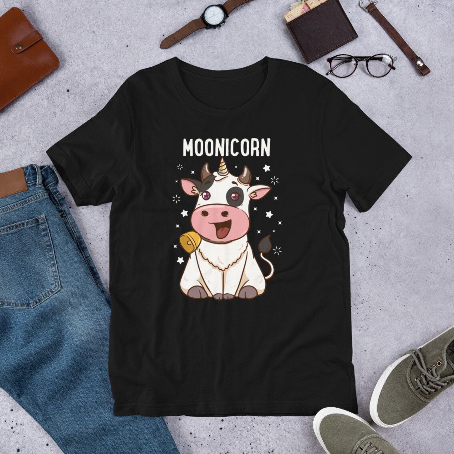 Moonicorn Shirt / Cow Unicorn Shirt / Unicow / Heifer Unicorn / Funny ...