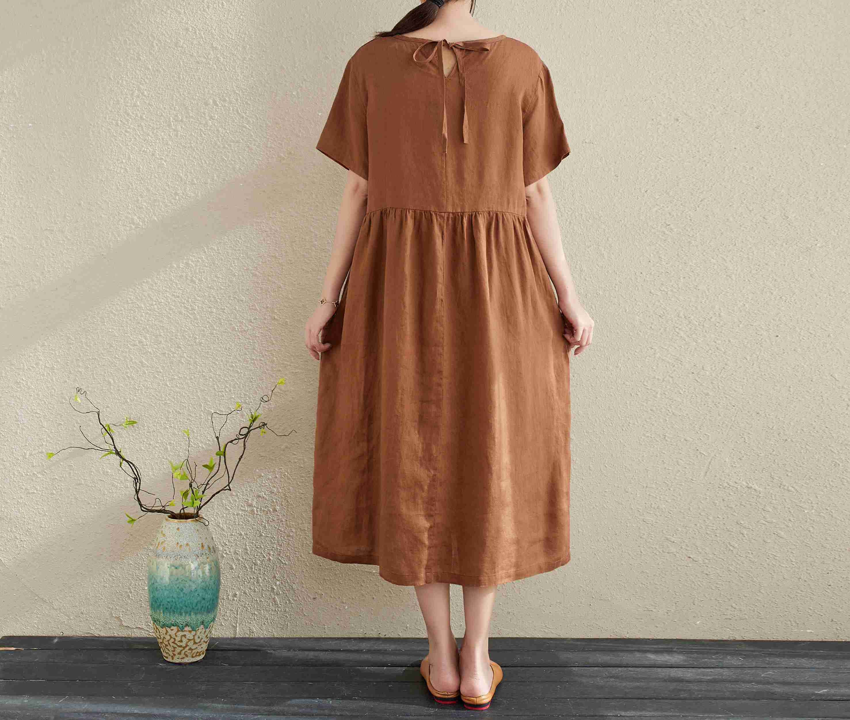 Summer Linen Dresses Women's Clothes/ Causal Linen Dress/ - Etsy
