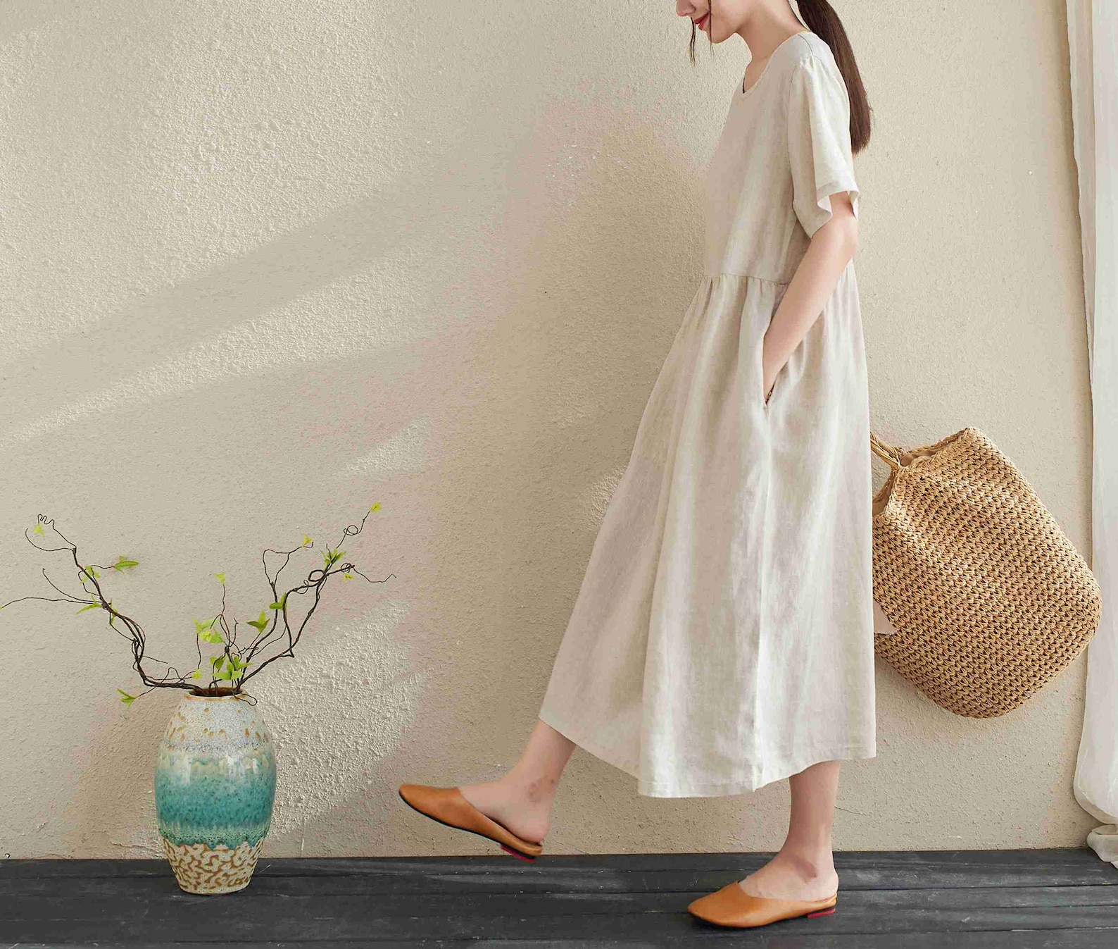 Summer Linen Dresses Women's Clothes/ Causal Linen Dress/ - Etsy