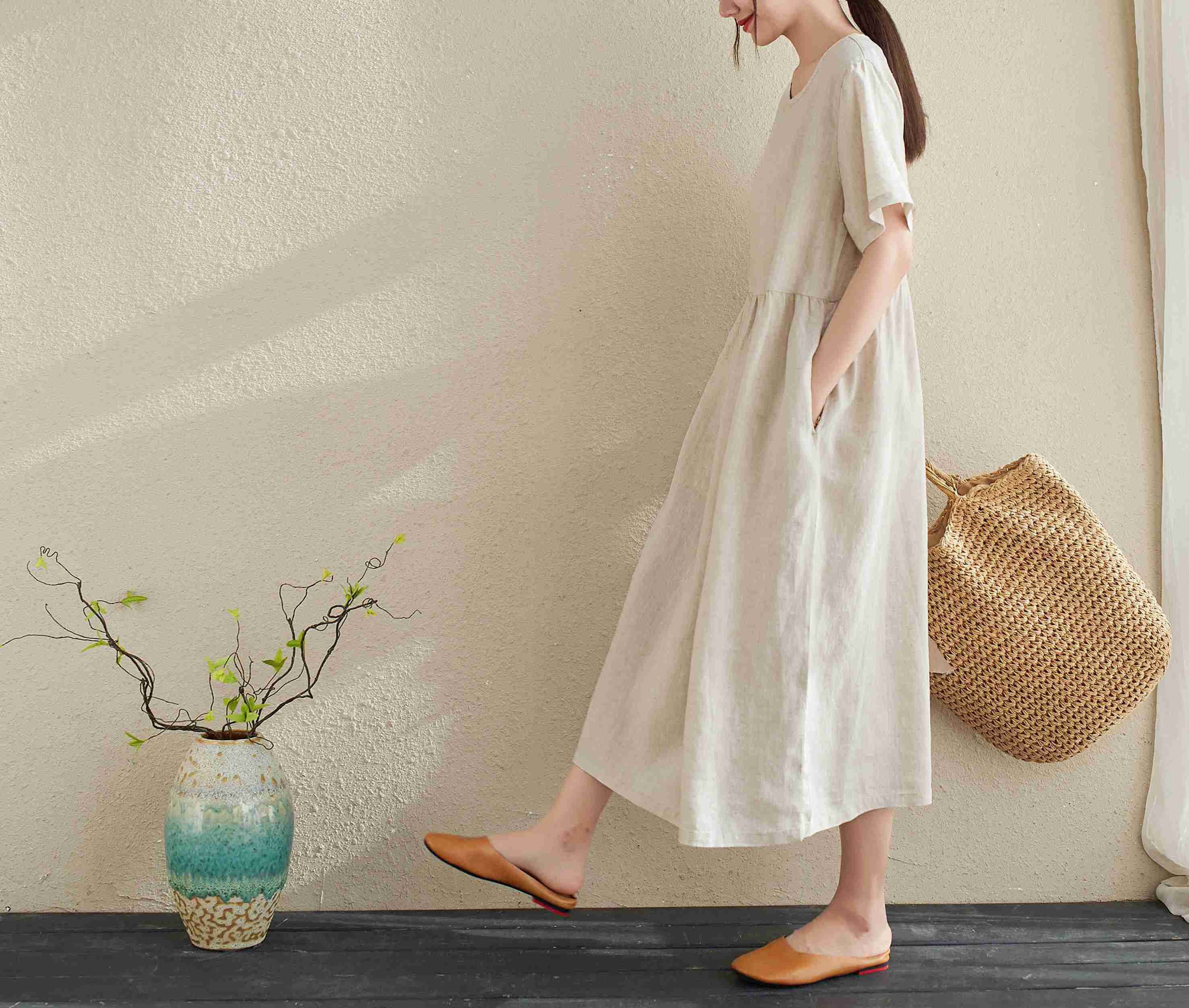 Summer Linen Dresses Women's Clothes/ Causal Linen Dress/ - Etsy