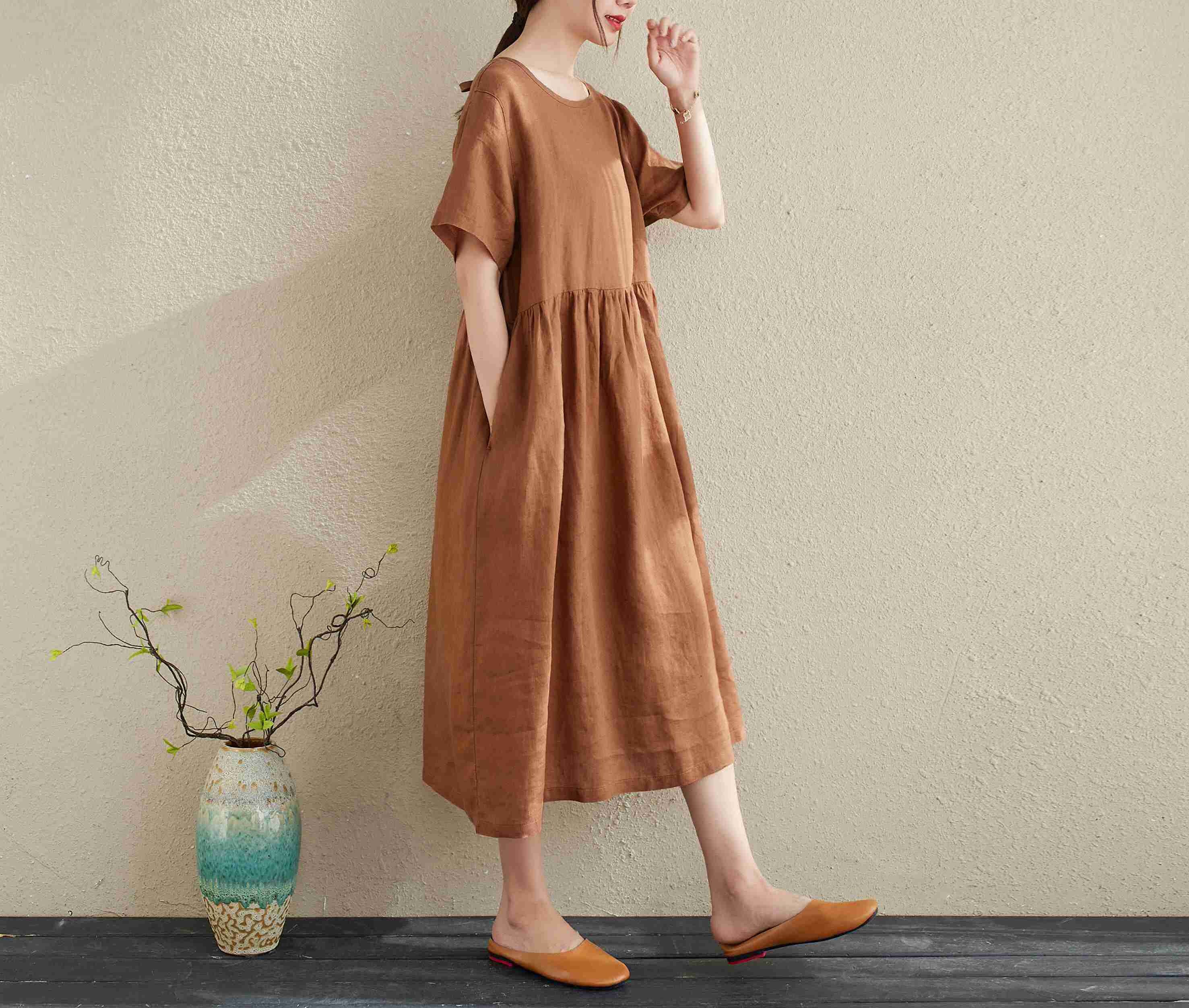 Summer Linen Dresses Women's Clothes/ Causal Linen Dress/ - Etsy