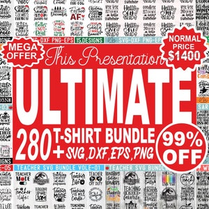The Ultimate Svg Bundle Teacher Svg Bundle Sarcastic Svg - Etsy
