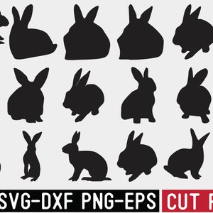 Easter Bunny Svg, Easter Svg, Rabbit Cut Files, Rabbit Svg, Rabbit Clip ...