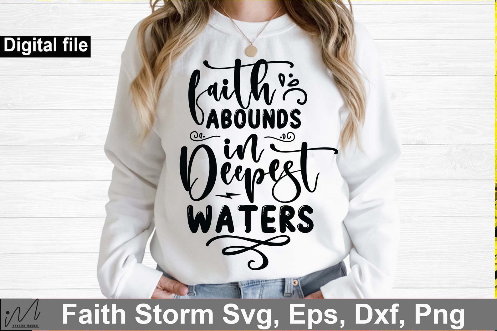 Faith Abounds in Deepest Waters Svg Jesus Svg Faith Svg - Etsy