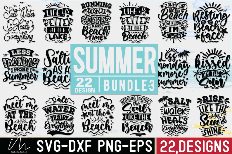Summer Svg Bundle,funny Summer Svg Bundle, Summer T Shirt Svg, Vacation ...