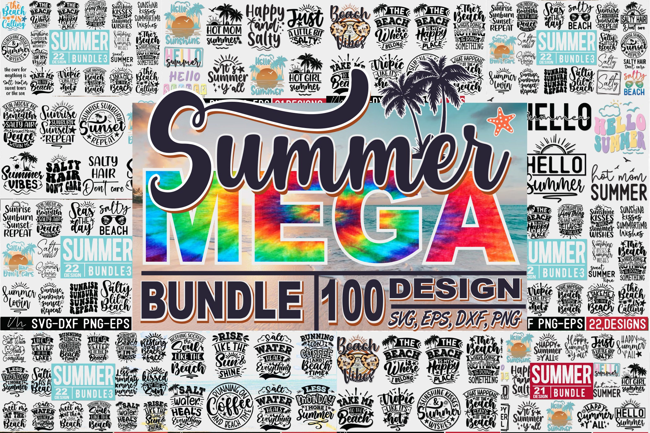 100 Summer Svg Bundle, Summer Mega Bundle, Summer Ultimate Bundle ...