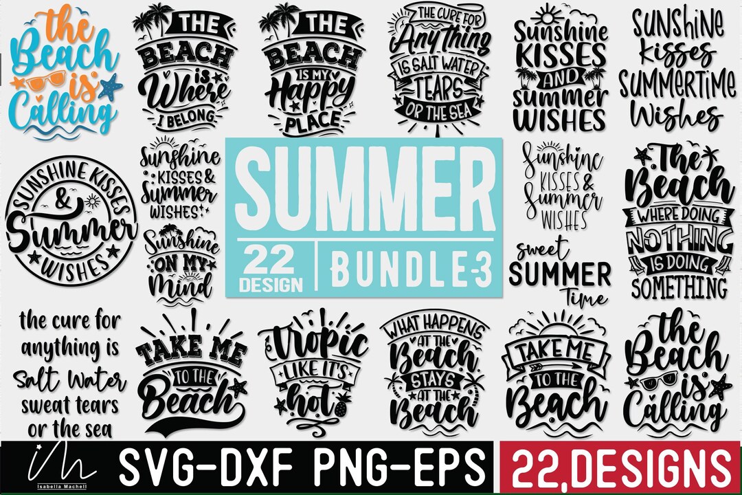 Beach Svg Bundle,funny Summer Svg Bundle, Summer T Shirt Svg, Vacation ...