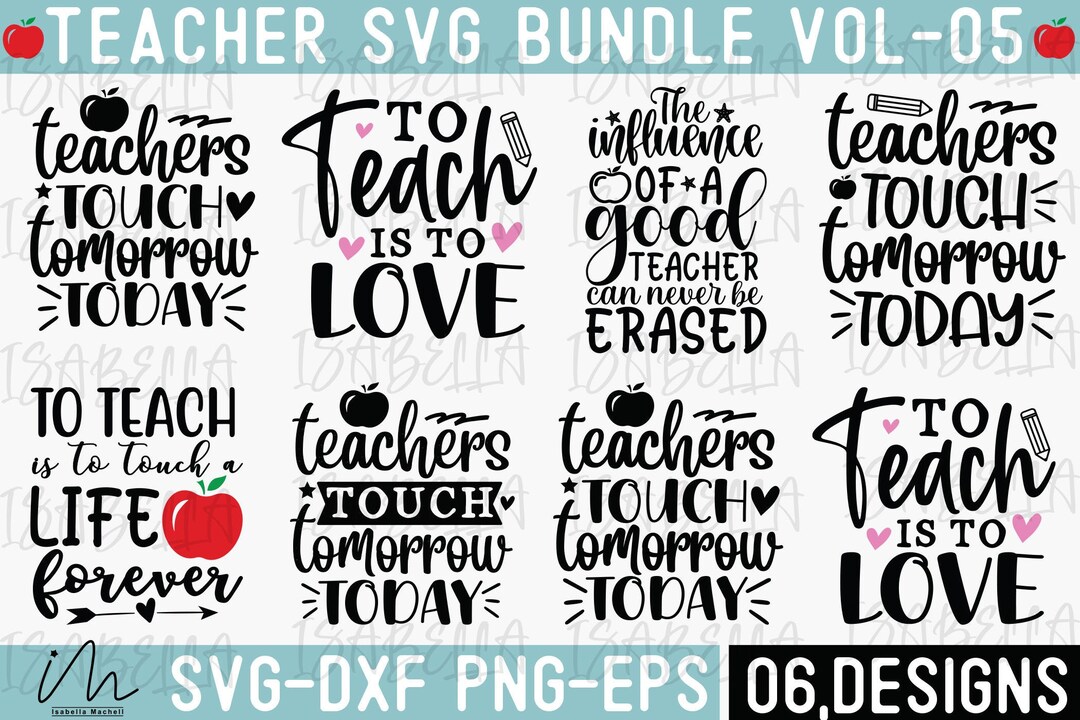 Teacher Day Svg Craft Bundle, Teacher T Shirt Svg, the Best Teacher ...
