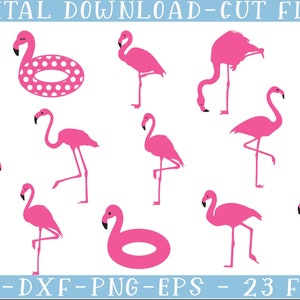 Flamingo Svg Bundle, Flamingo Svg, Flamingo Cut Files, Bird Svg ...
