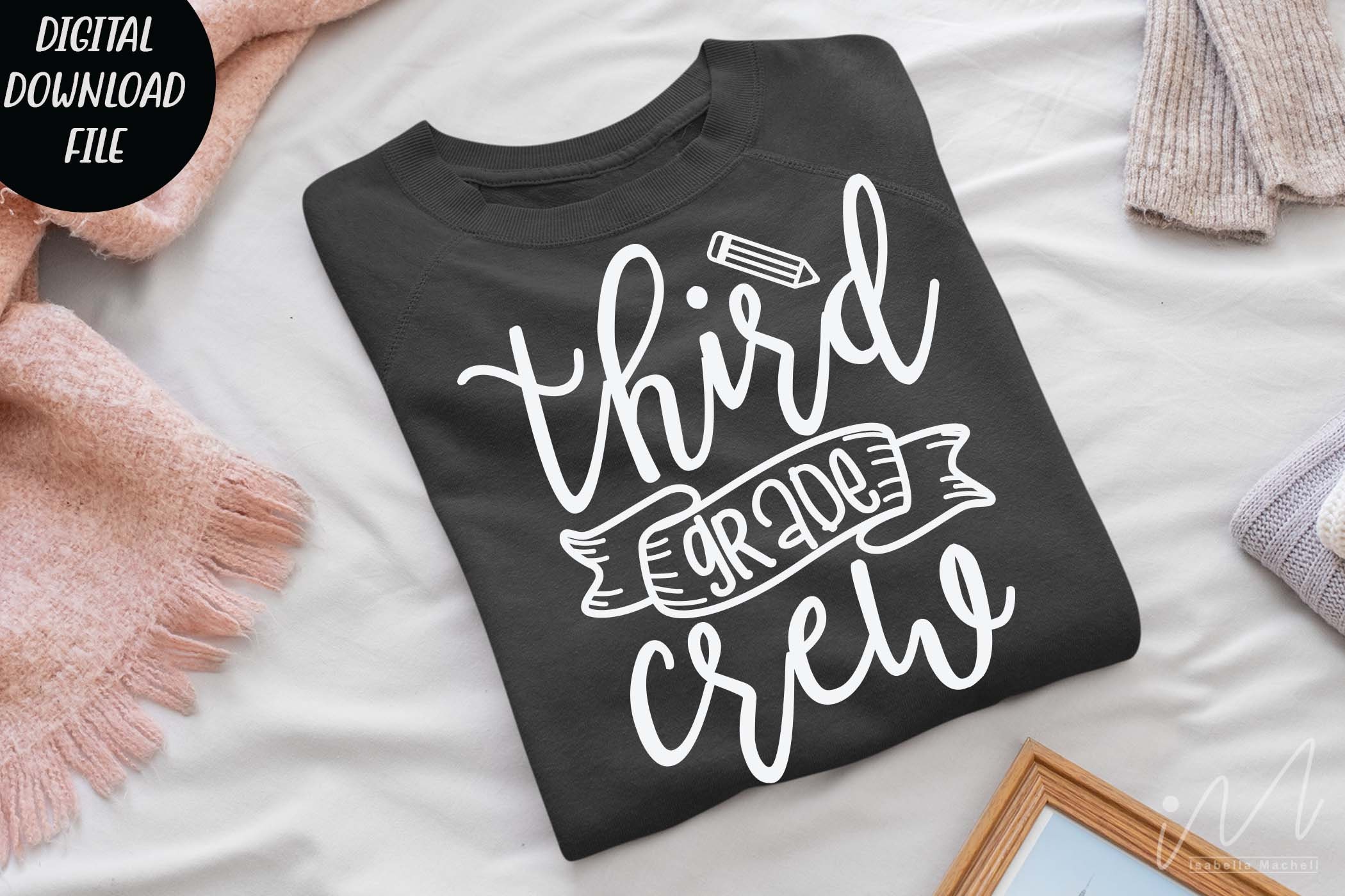 Third grade crew svg, Halloween t shirt svg, Third grade teacher svg ...