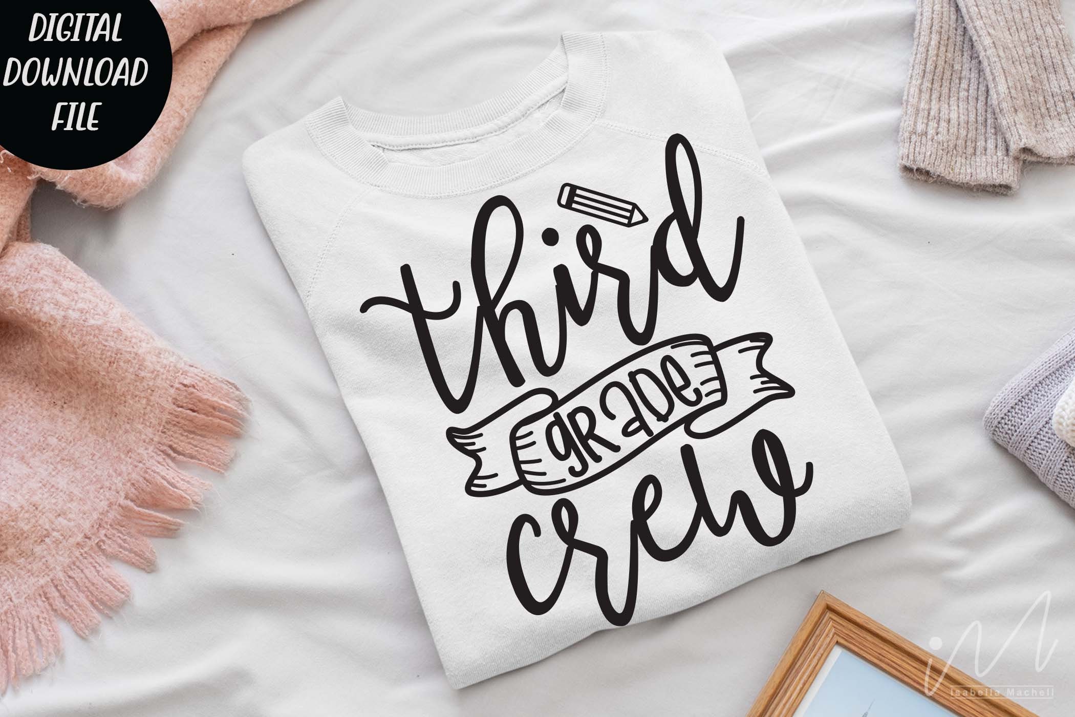 Third grade crew svg, Halloween t shirt svg, Third grade teacher svg ...