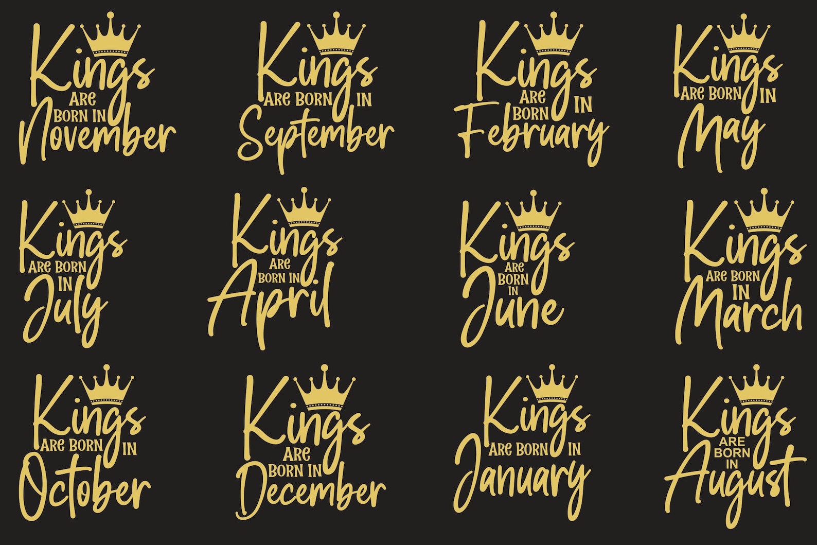 Kings Birthday Svg Bundle, Birthday King Svg,birthday Boy Svg,birthday ...