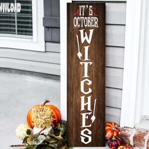It's October Witches Porch Sing Svg, Spooky Porch Sing Svg, Halloween ...