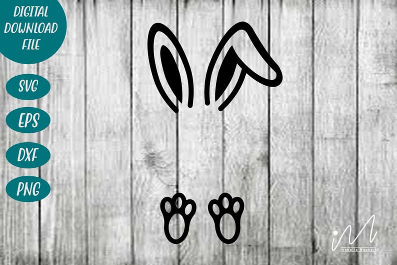 Bunny svg bundel Bunny voeten oor svg bundel paashaas svg - Etsy België