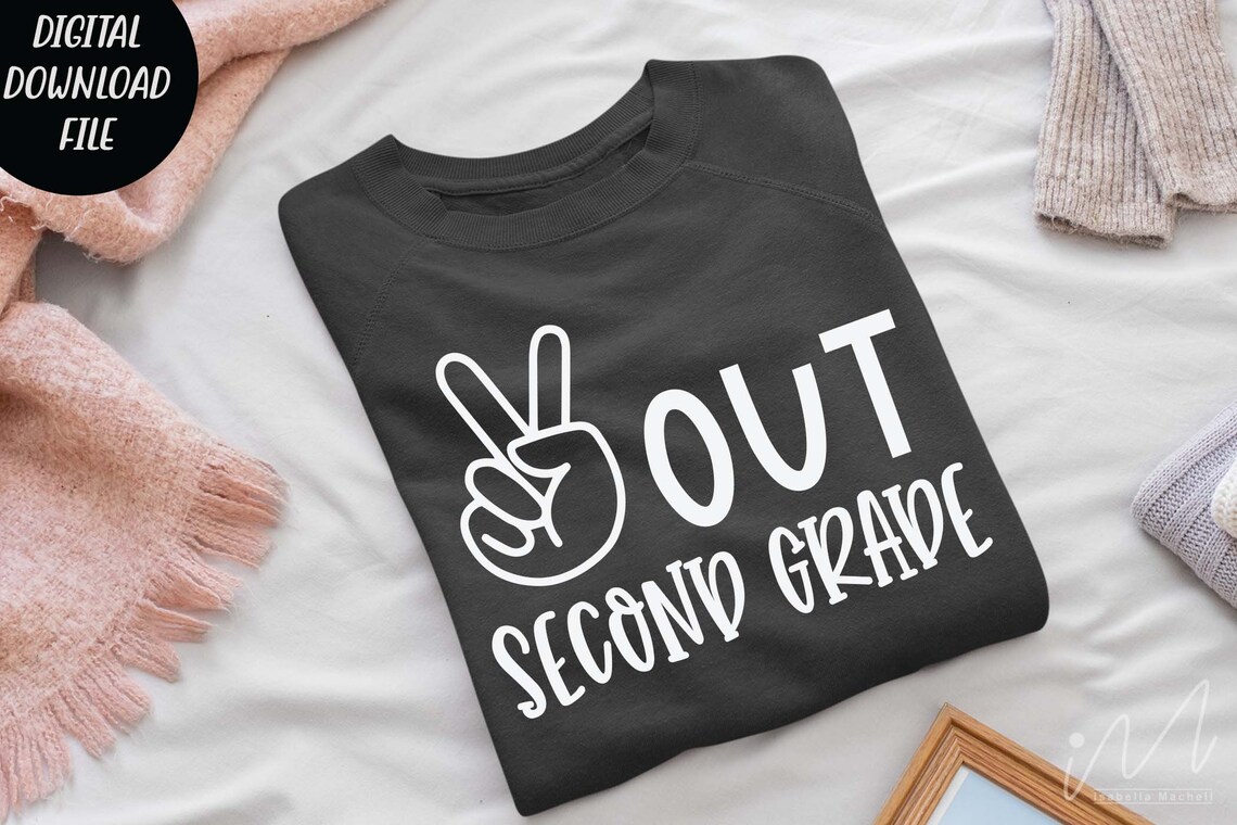Peace Out Second Grade Svg 2nd Grade Teacher Svg 2nd Grade - Etsy