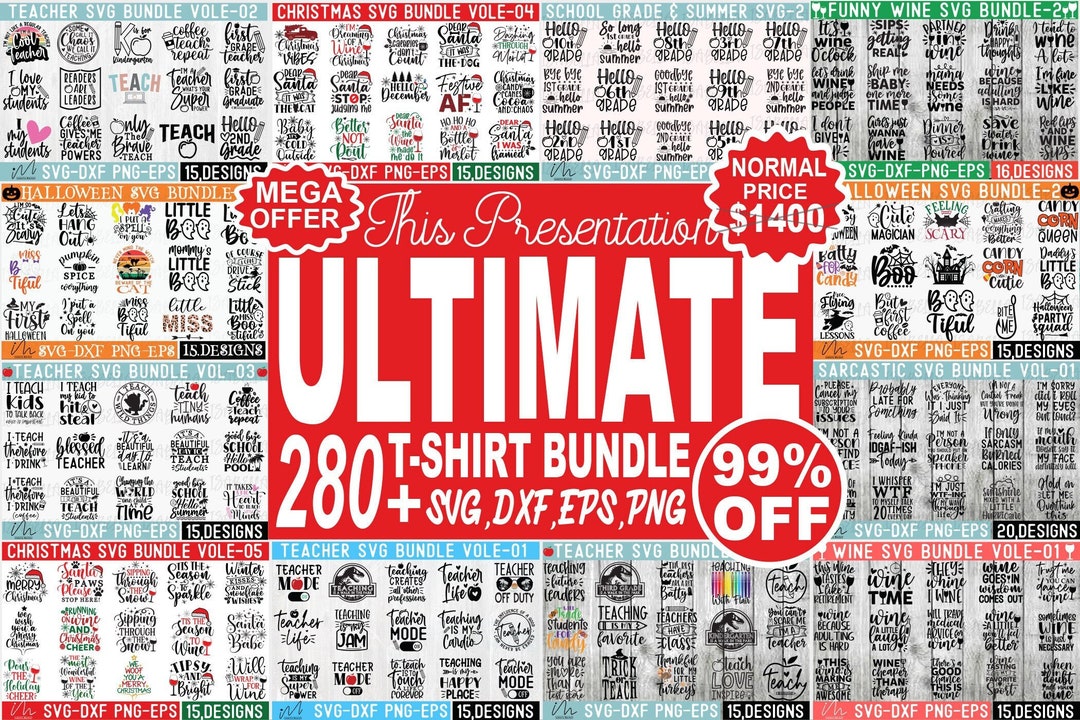 The Ultimate Svg Bundle, Teacher Svg Bundle, Sarcastic Svg Bundle, Wine ...