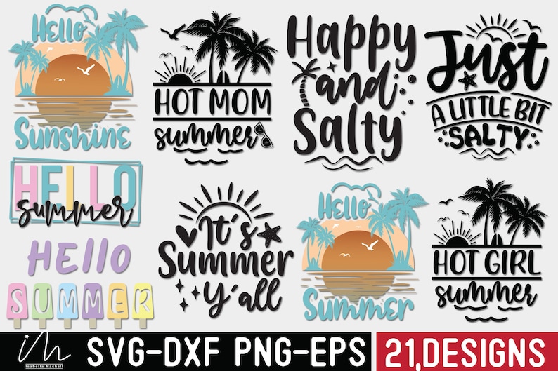 Summer Svg Cut Files Bundle,funny Summer Svg Bundle, Summer T Shirt Svg ...