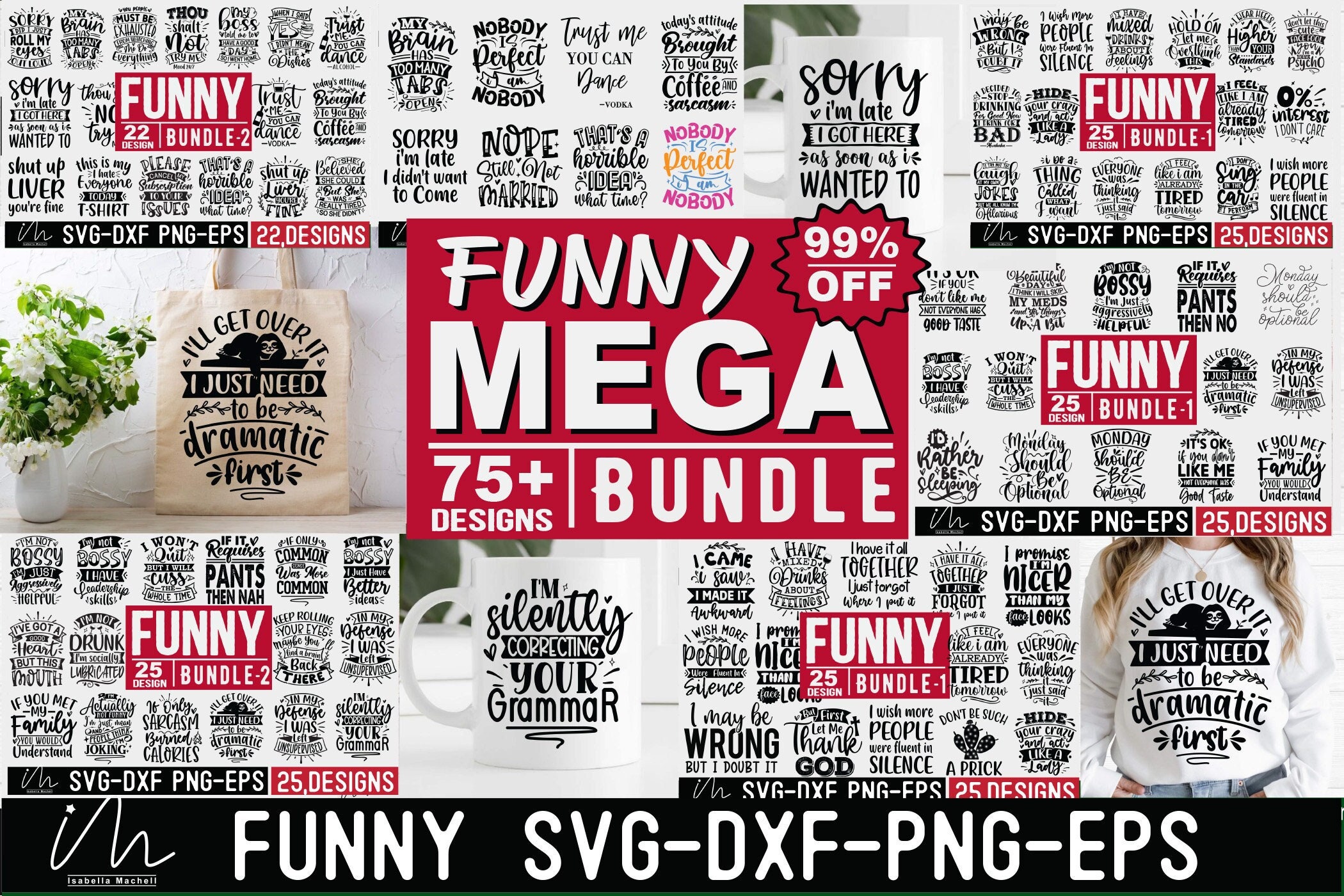 Funny Svg MEGA Bundle, Sarcastic MEGA Bundle, Funny Quotes Bundle ...