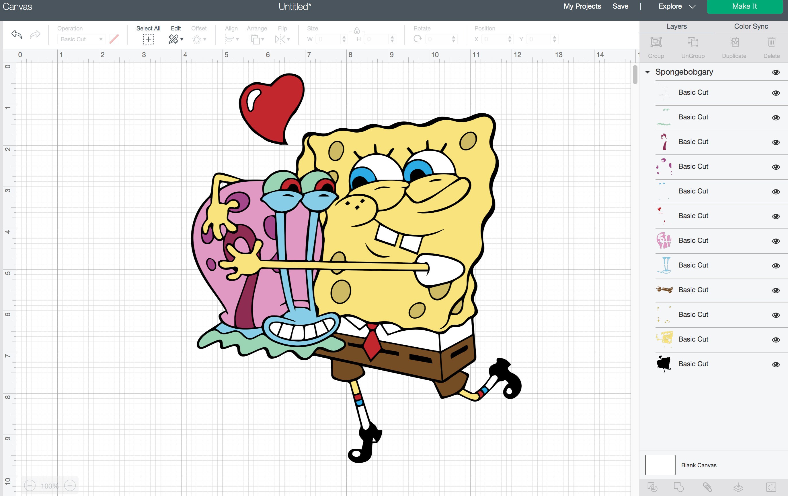 Spongebob and Gary SVG | Etsy