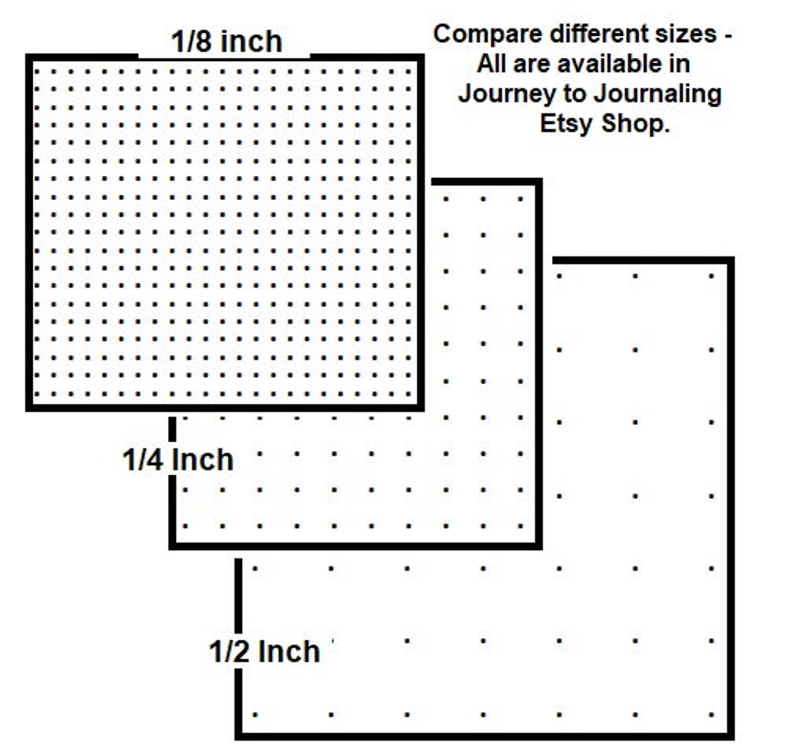 1/2 Inch Dot Grid Printable Color Dot Grid Pages Download - Etsy