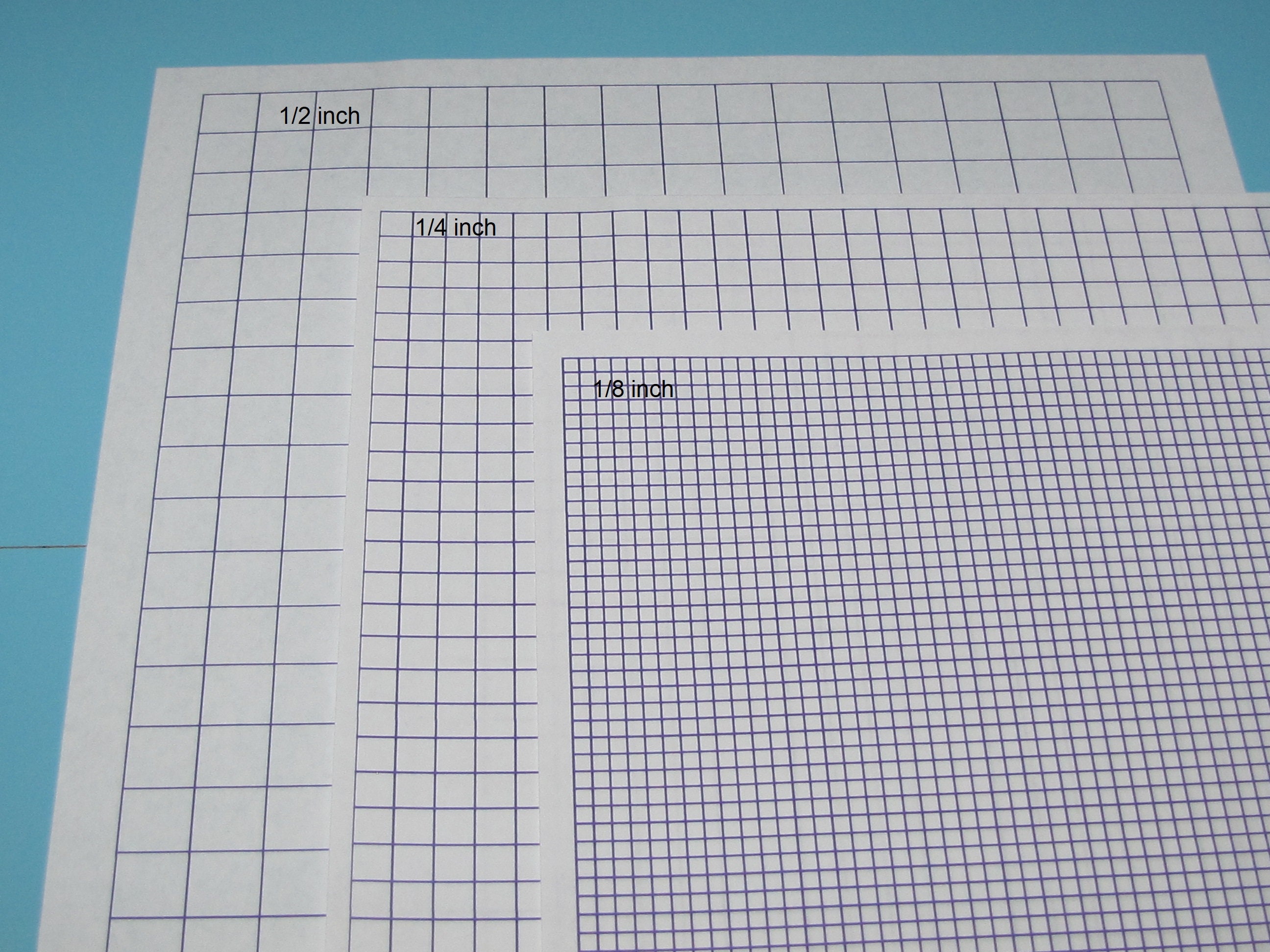 1/2 Inch Graph Paper Printable, Color Graph Pages, Download PDF Files ...