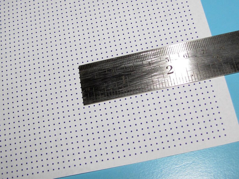 1/8 Inch Dot Grid Printable Color Dot Grid Pages Download - Etsy