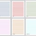 1/8 Inch Lined Paper Printable, Color Lined Pages, Download PDF Files ...
