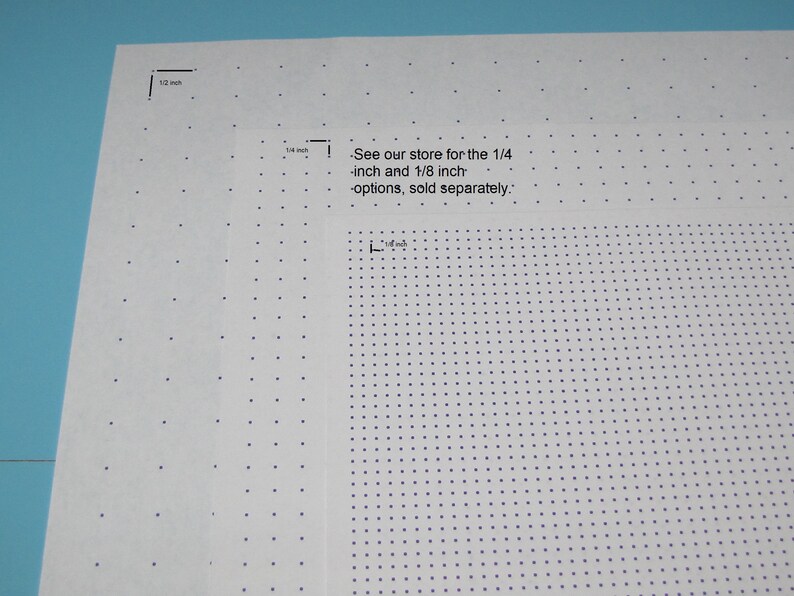 1/2 Inch Dot Grid Printable Color Dot Grid Pages Download - Etsy