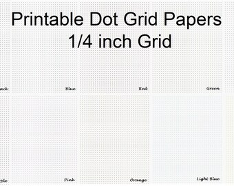 1/4 Inch Lined Paper Printable, Color Lined Pages, Download PDF Files ...