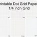 1/4 Inch Dot Grid Printable, Color Dot Grid Pages, Download PDF Files ...