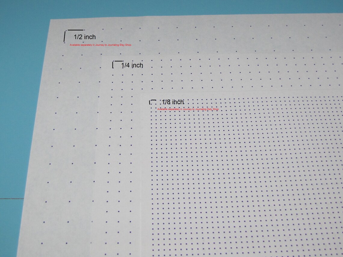 1/4 Inch Dot Grid Printable, Color Dot Grid Pages, Download PDF Files ...