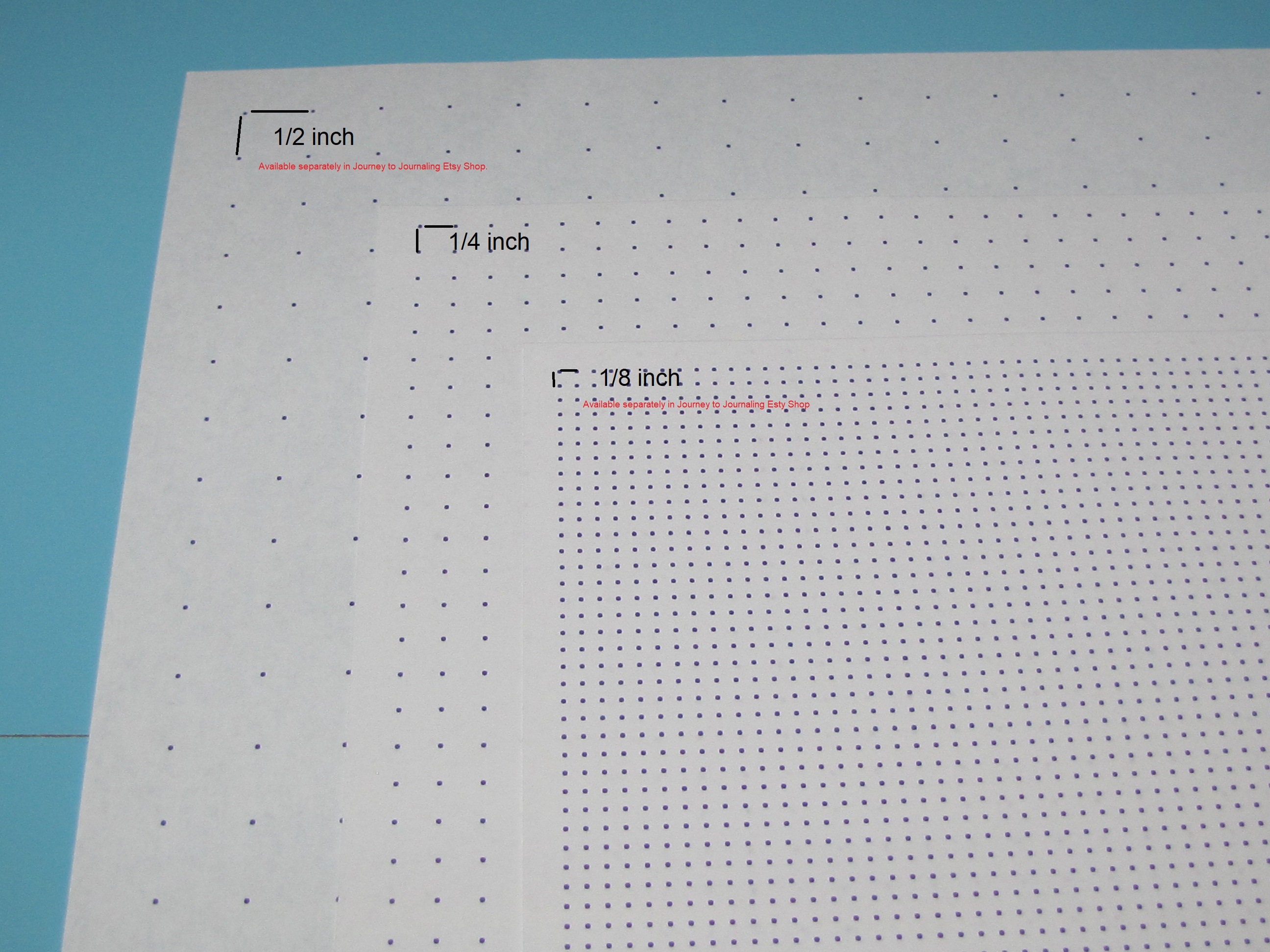 1/4 Inch Dot Grid Printable, Color Dot Grid Pages, Download PDF Files ...
