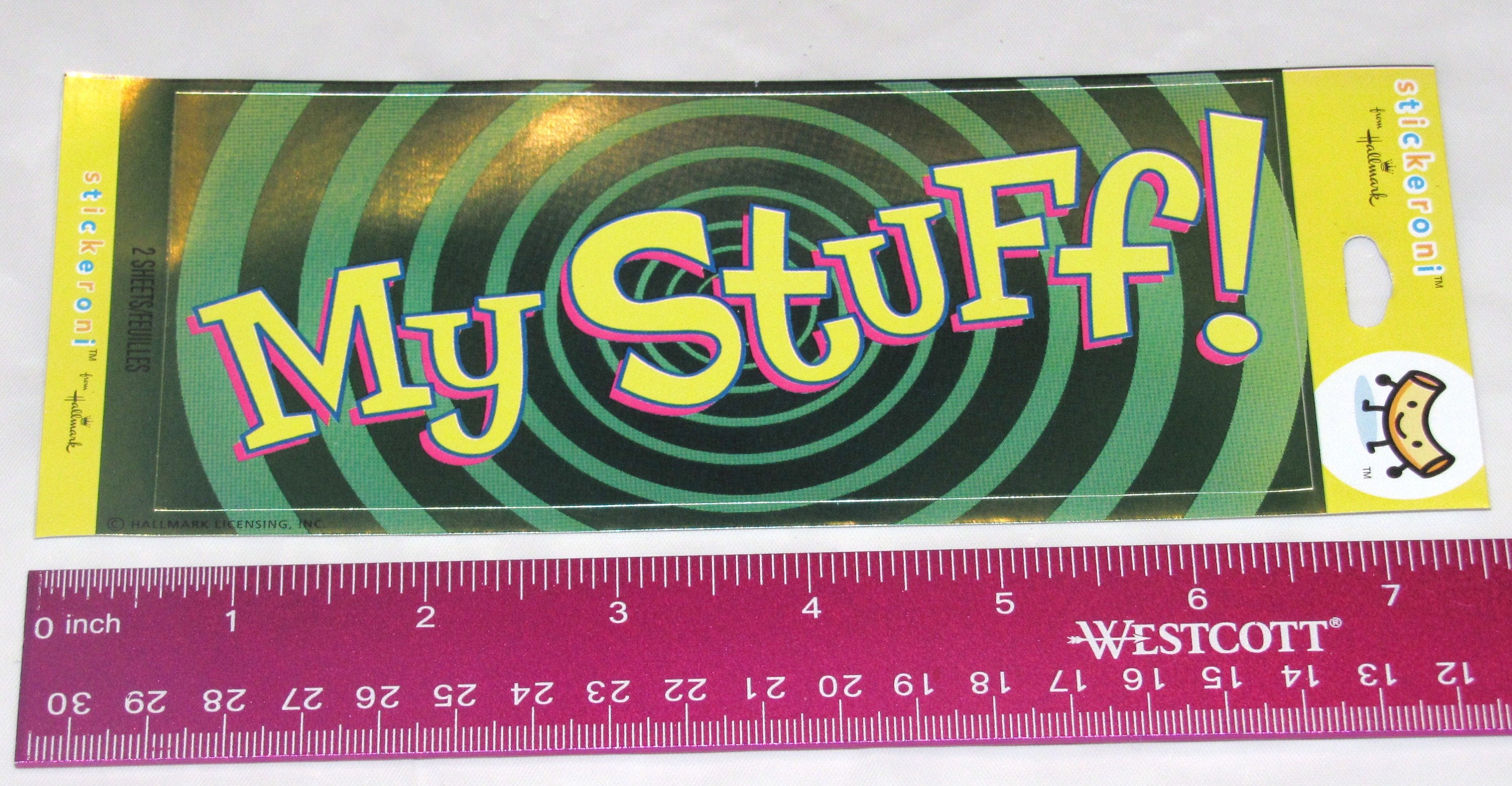 Stickeroni My Stuff Stickers, My Stuff Label Stickers, 2 SHEETS/PK ...