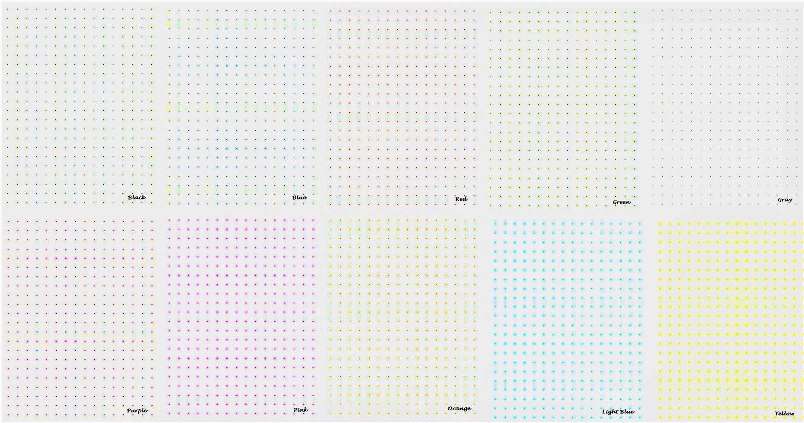 1/2 Inch Dot Grid Printable Color Dot Grid Pages Download - Etsy