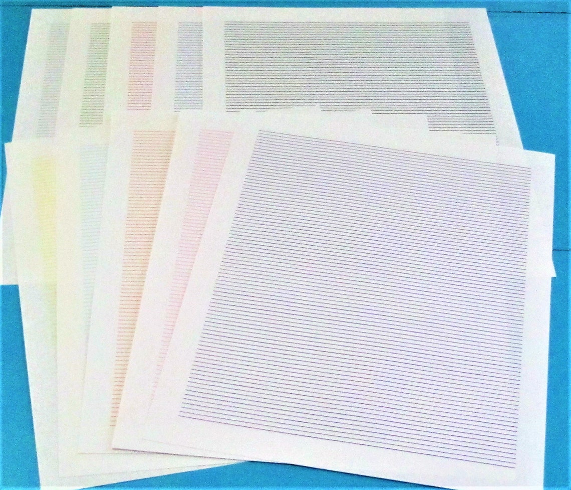 1/8 Inch Lined Paper Printable, Color Lined Pages, Download PDF Files ...