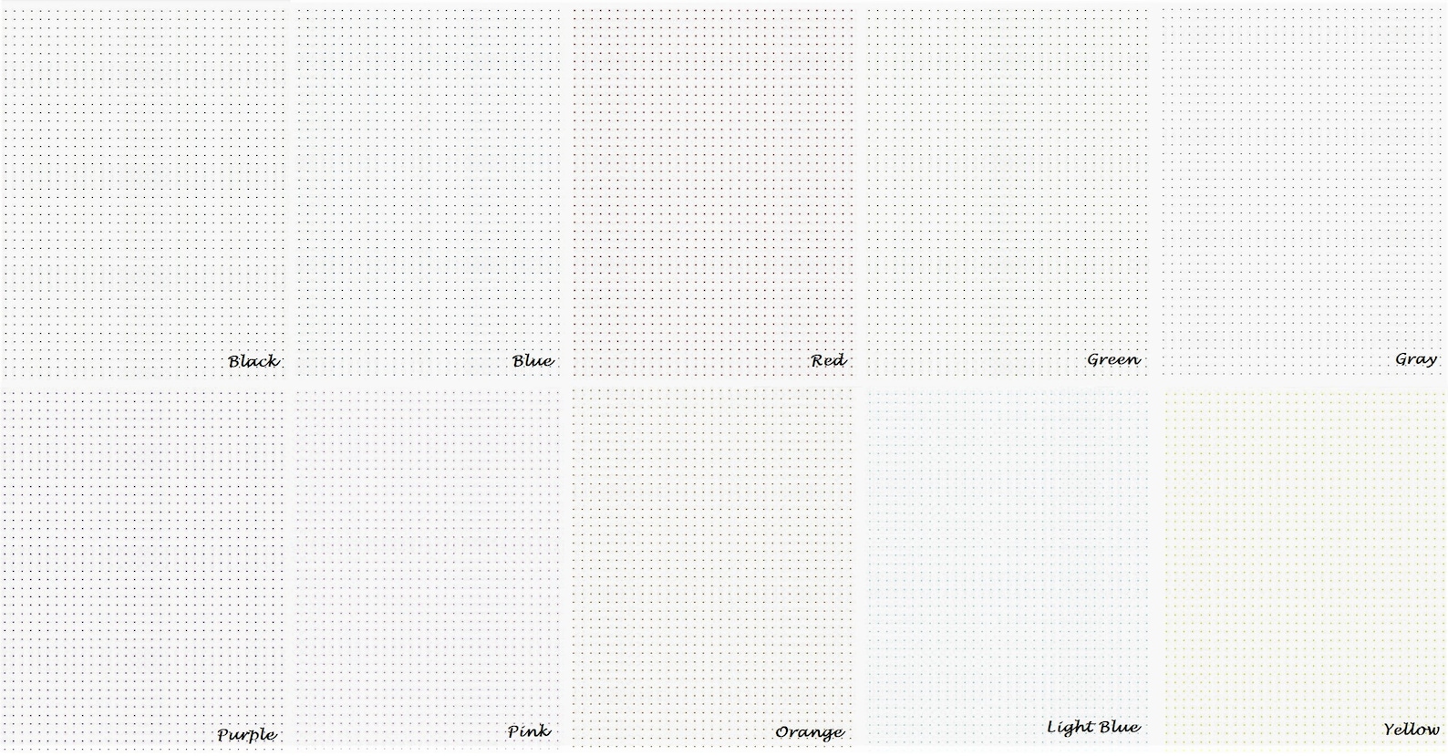 1/4 Inch Dot Grid Printable, Color Dot Grid Pages, Download PDF Files ...