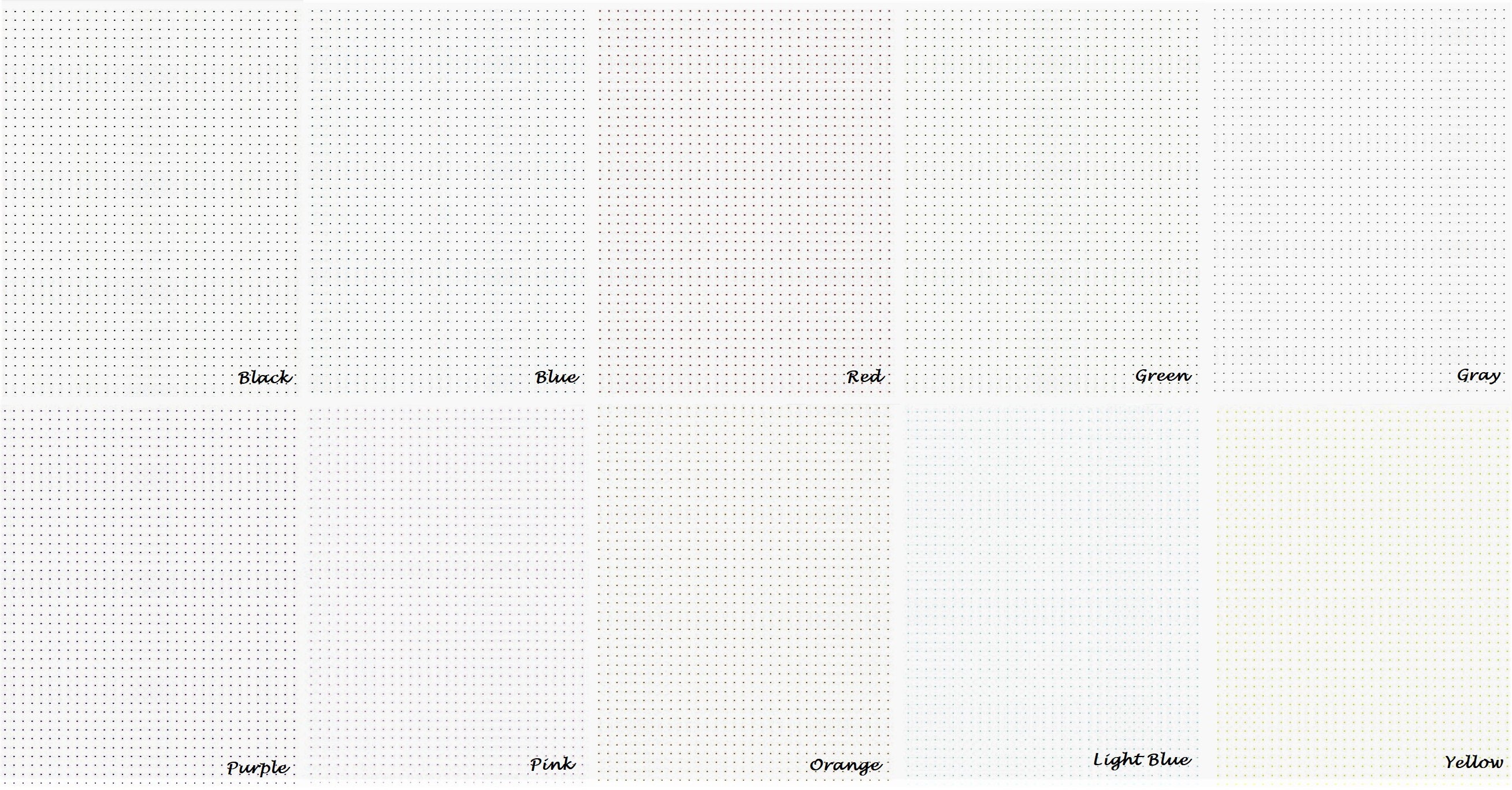 1/4 Inch Dot Grid Printable, Color Dot Grid Pages, Download PDF Files ...