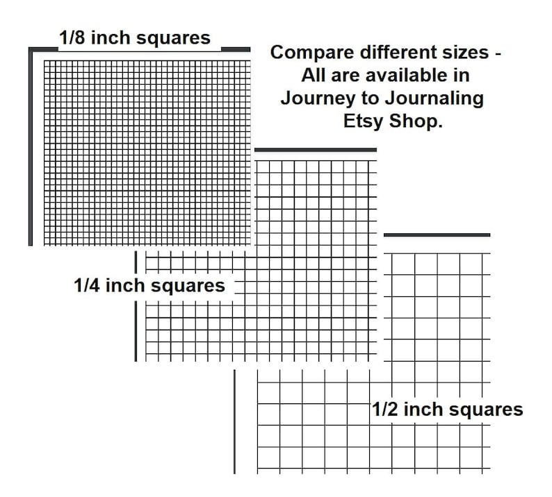 1/2 Inch Graph Paper Printable, Color Graph Pages, Download PDF Files ...
