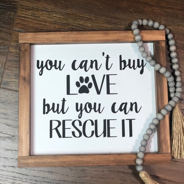 Rescue Dog Sign - Etsy