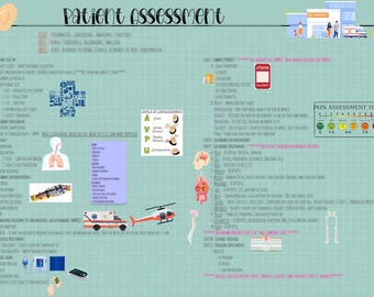EMS Patient Assessment Evaluations Chart (medical and Trauma) - Etsy