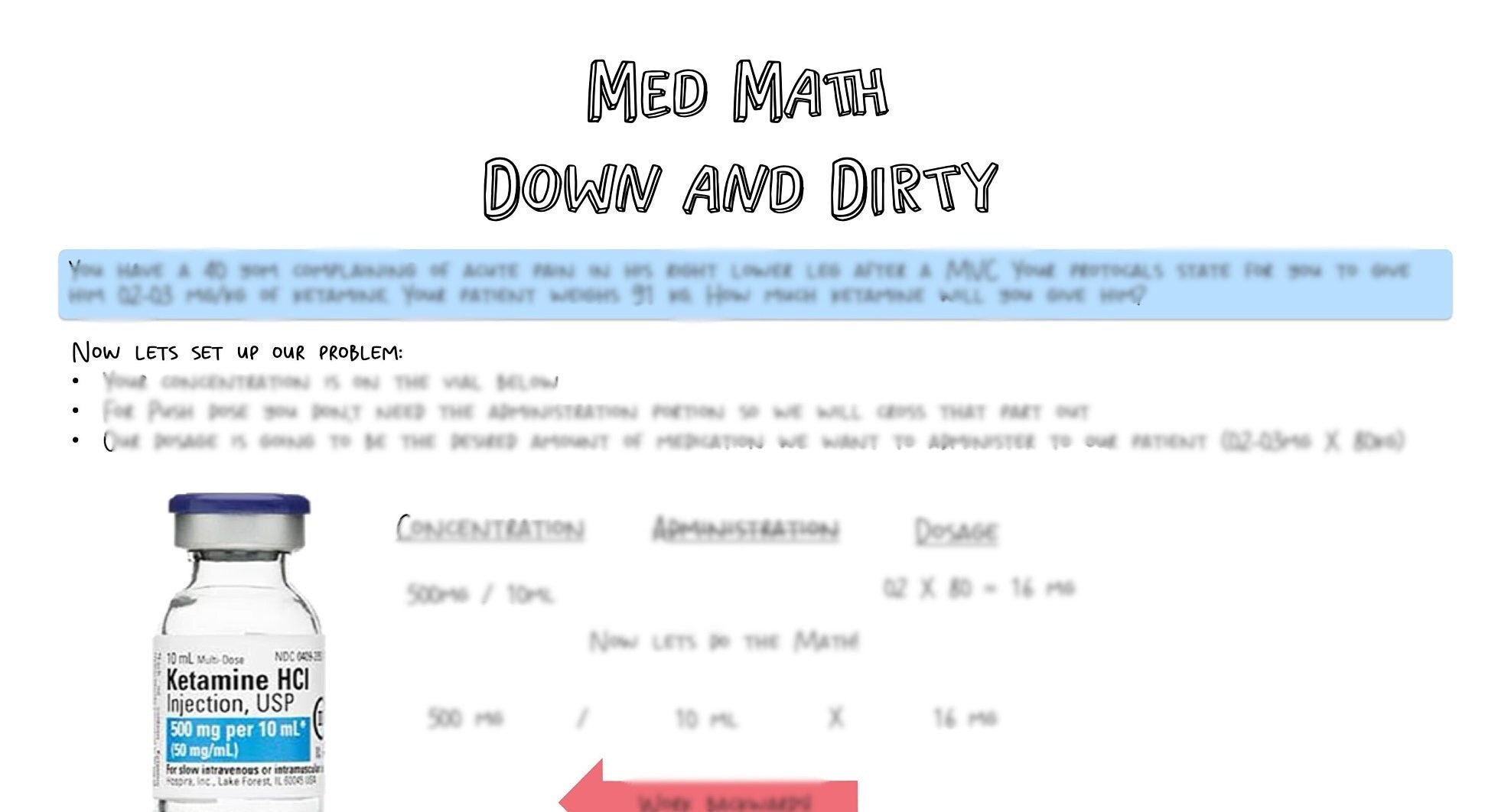 Med Math Down and Dirty/ Nursing/ EMT- Paramedic/ Medical - Etsy