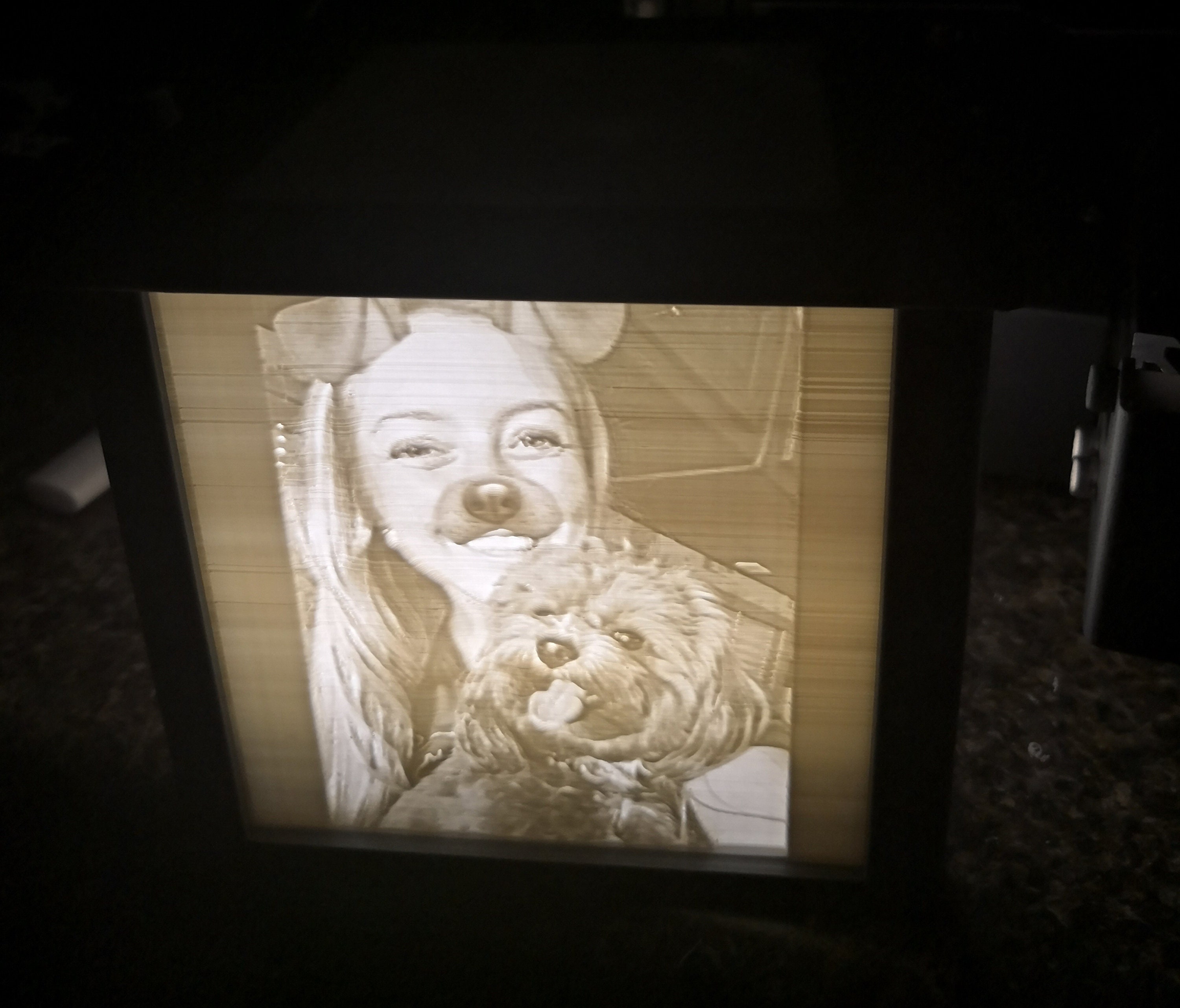 Custom Photo Lithophane Lamp Box - Etsy