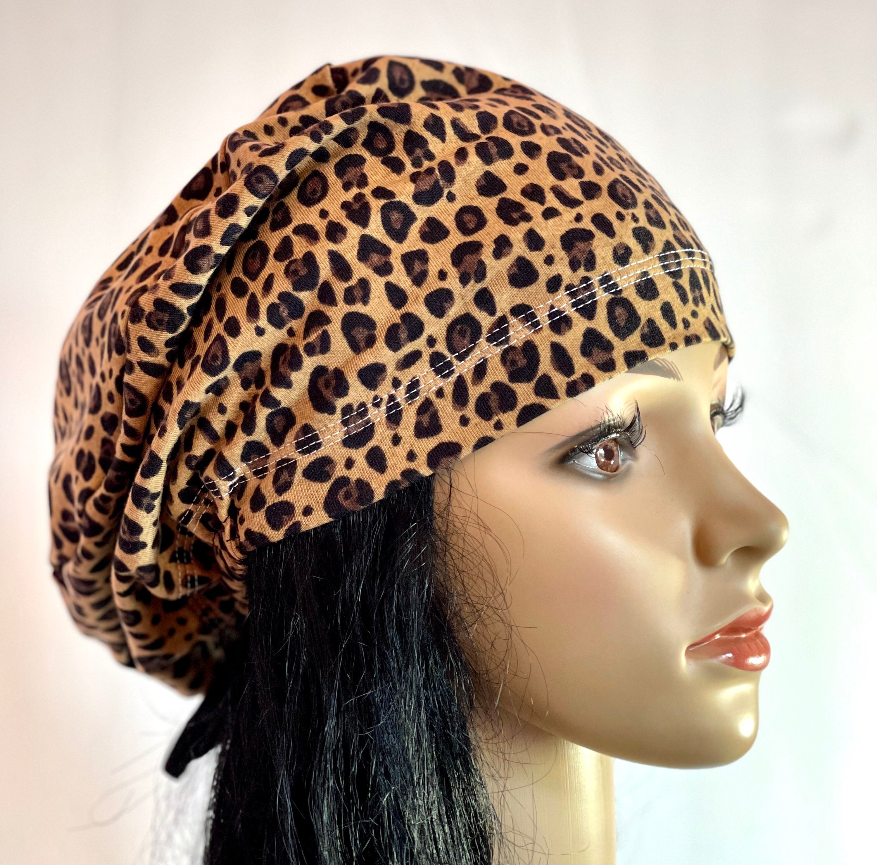 Scrub Cap for women/Leopard surgical cap/Adjustable with | Etsy