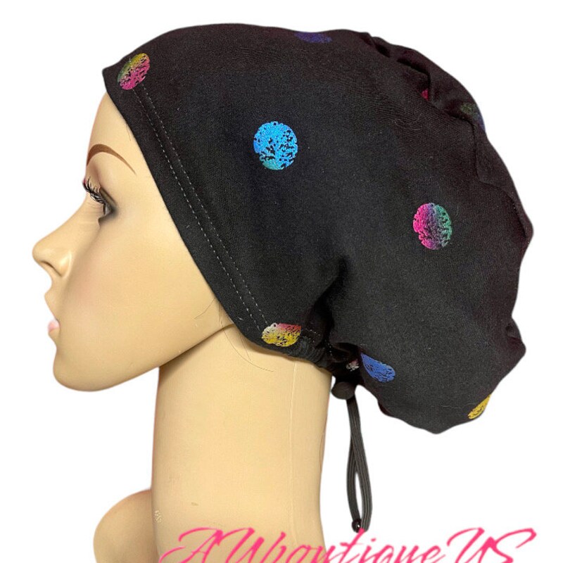 Black Scrub Cap Glitter - Etsy