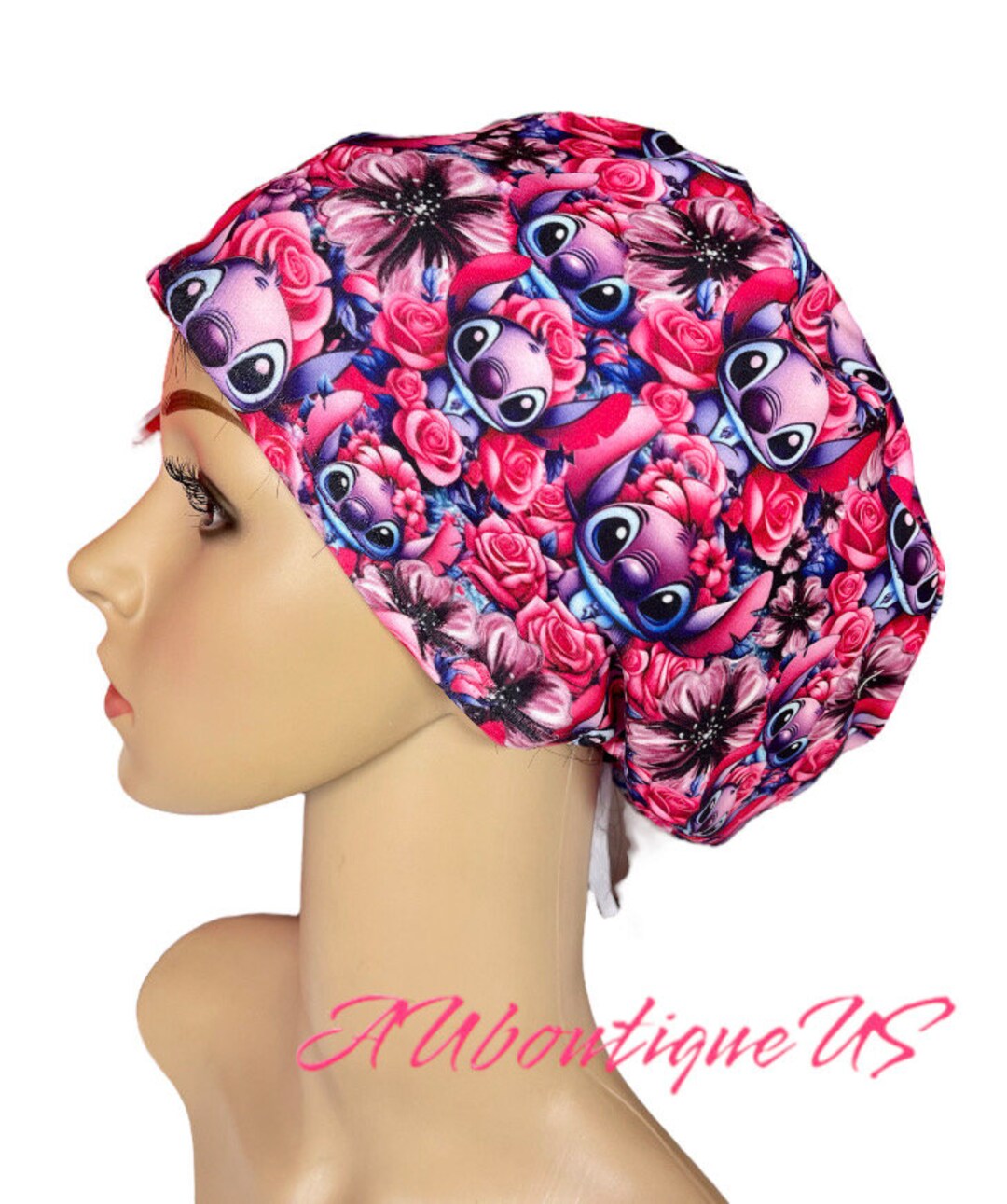 Roses Scrub Cap/cute Alien Soft Stretchy Euro or Unisex Style Scrub Hat ...